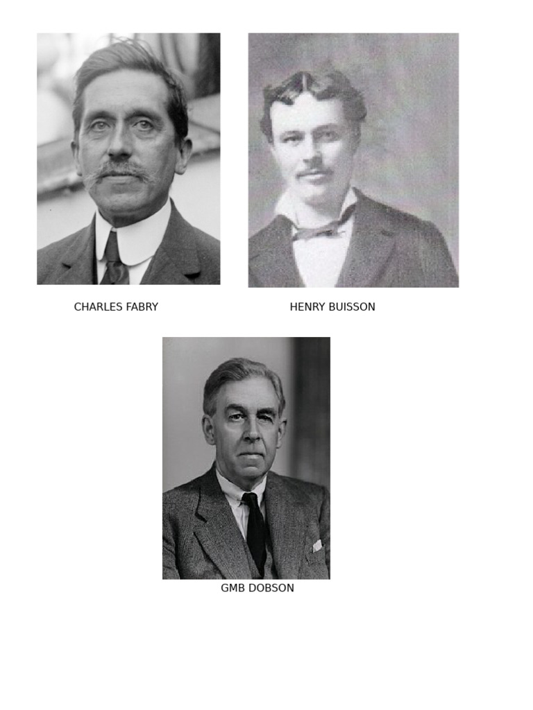 Charles Fabryhenry Buisson | PDF