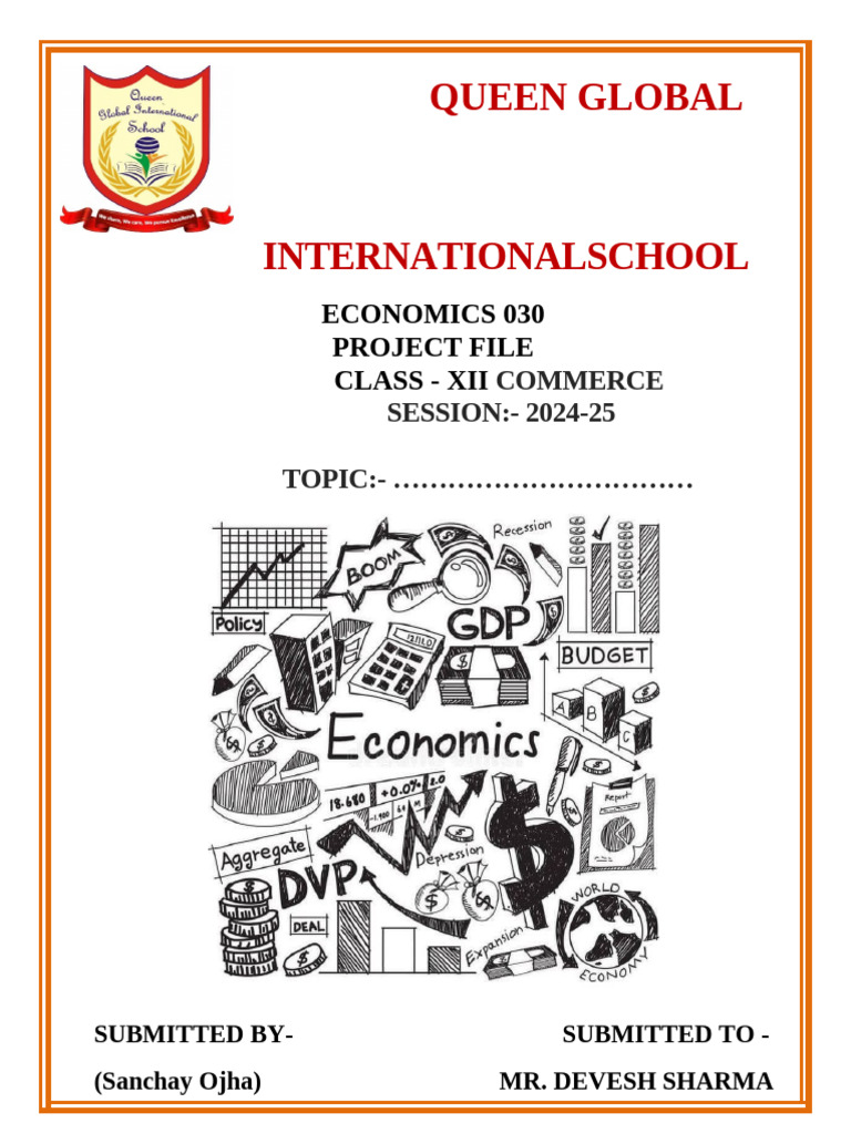 XII_Economics_Project_File_Cover_Page_2024-25[1] | PDF