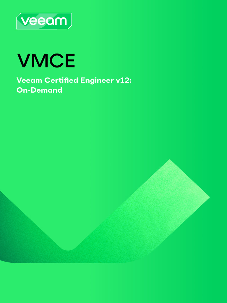 Veeam Vmce v12 On-Demand Course Description | PDF | Backup ...