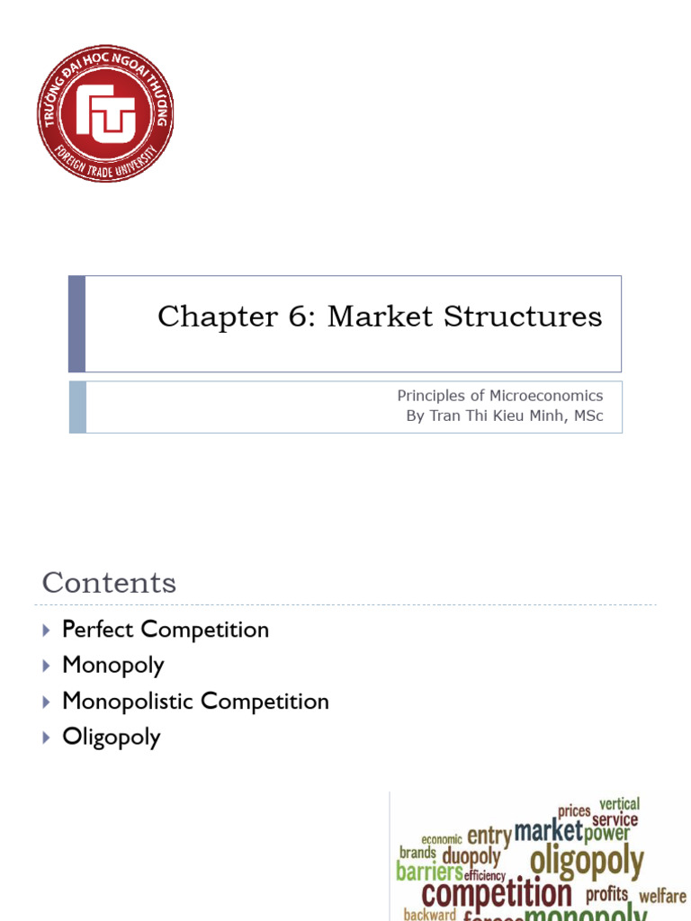 Chapter 6 - The Market Structures | PDF | Monopoly | Profit (Economics)