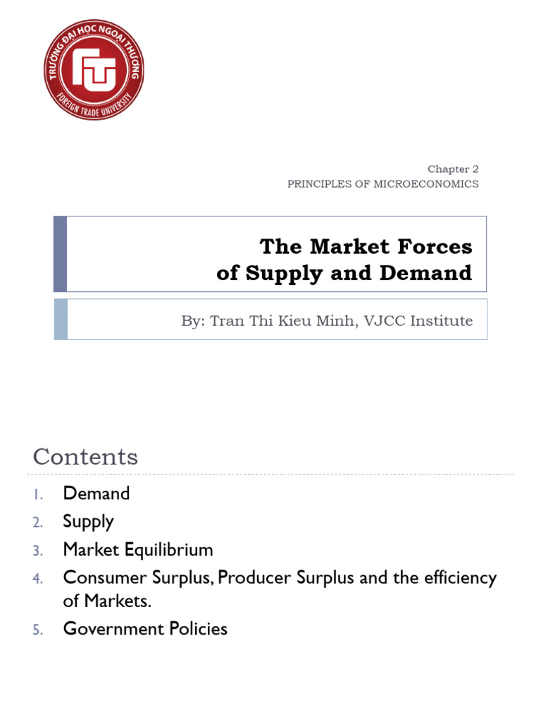 Chapter 2 - Principles of Microeconomic-S&D | PDF | Economic Surplus | Economic Equilibrium