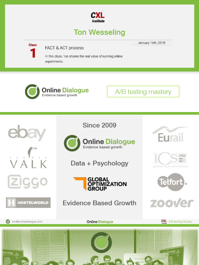 01-CXL Course TonW Class1 FACTACT - Compressed | PDF | Experiment ...