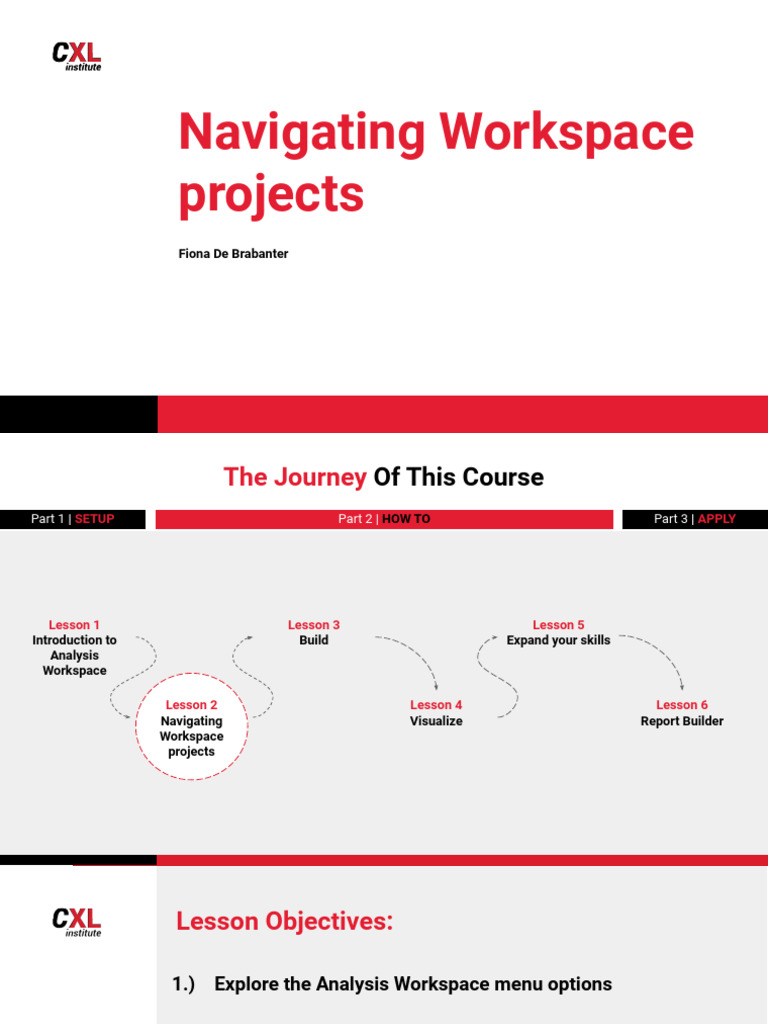 01 CXL Slide Deck Adobe Analytics Fiona Lesson2 | PDF | Visualization ...