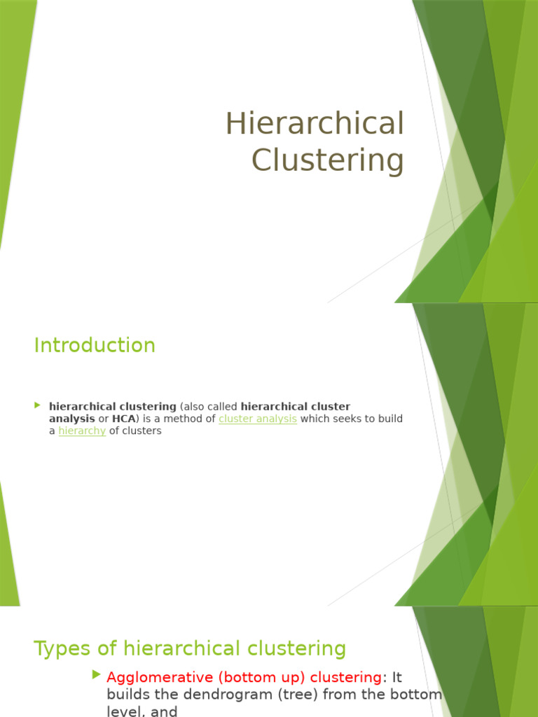 3cp10 Mjj Hierarchical Clustering Pdf Cluster Analysis Algorithms And Data Structures