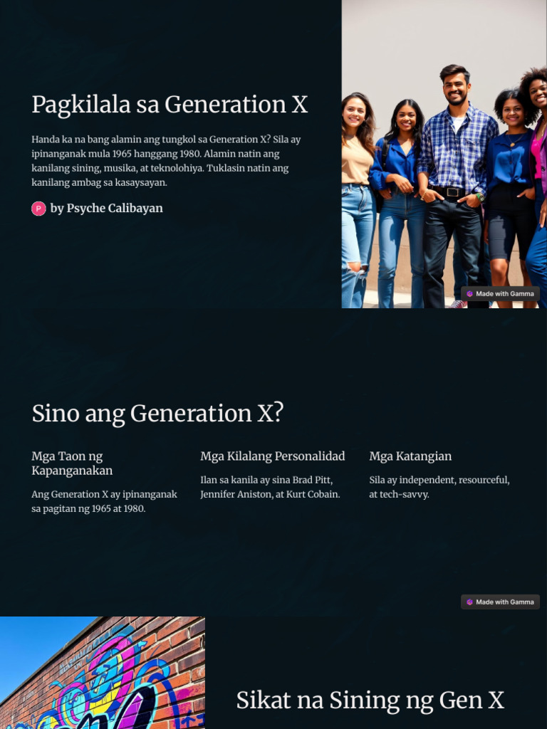 Pagkilala Sa Generation X | PDF