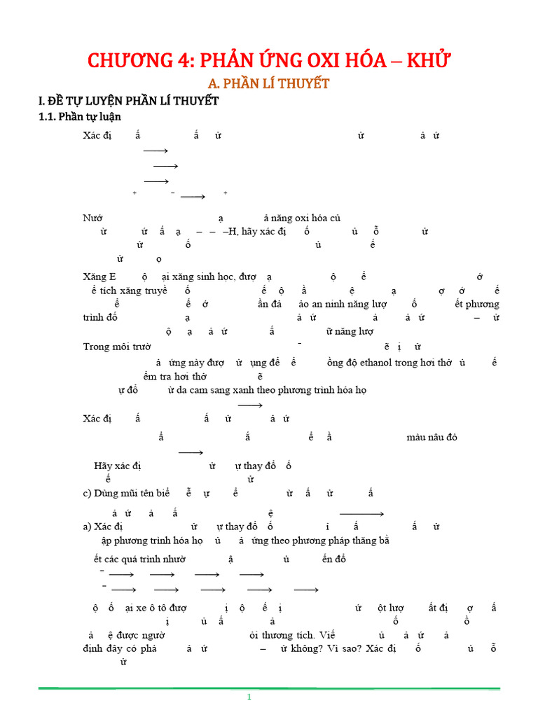 Chương 4 - PH N NG Oxi Hóa KH | PDF