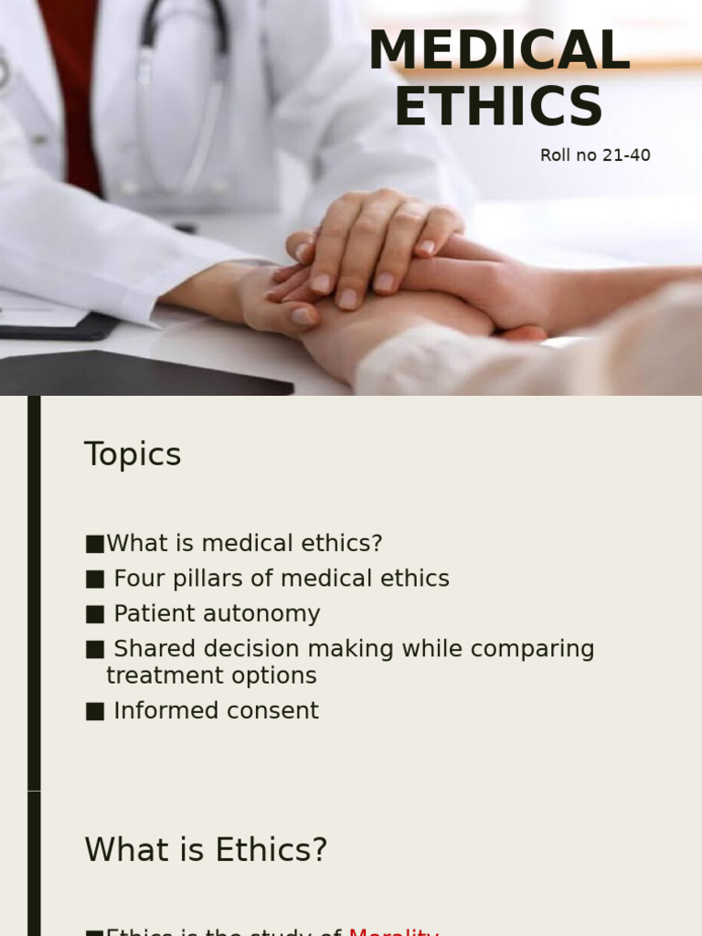 Four Pillars of Medical Ethics | PDF | Medical Ethics | Informed Consent