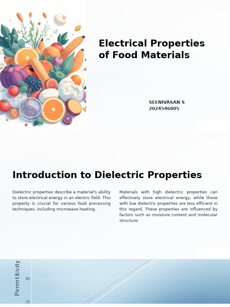 Electrical Properties of Food Materials 1 | PDF | Dielectric | Capacitor