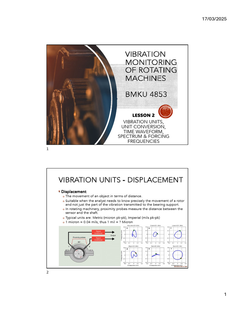 Vibration Units and Conversion Methods | PDF | Frequency | Mechanics
