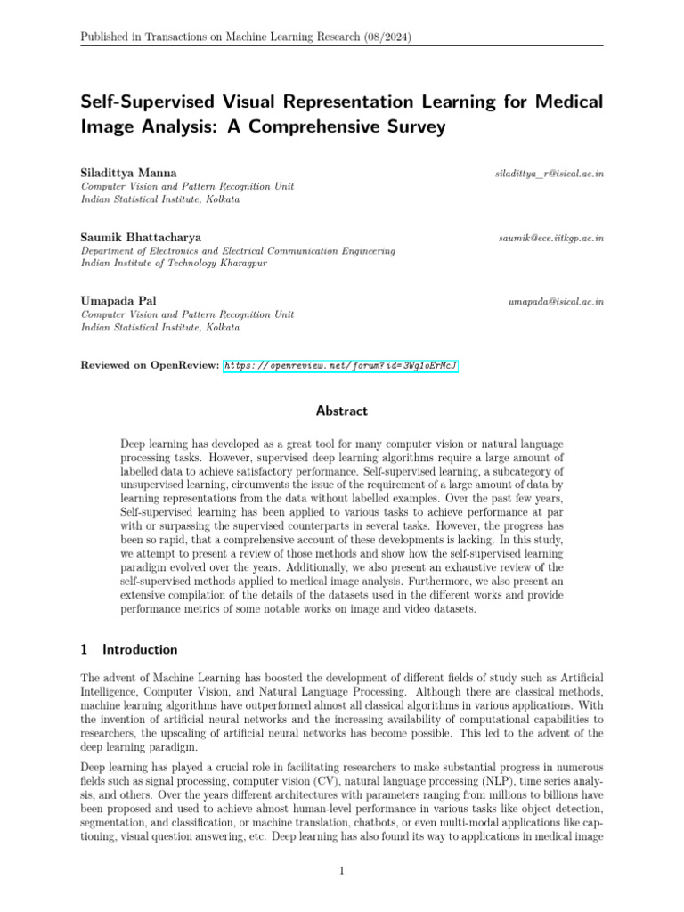 2448 Self Supervised Visual Re | PDF | Deep Learning | Machine Learning