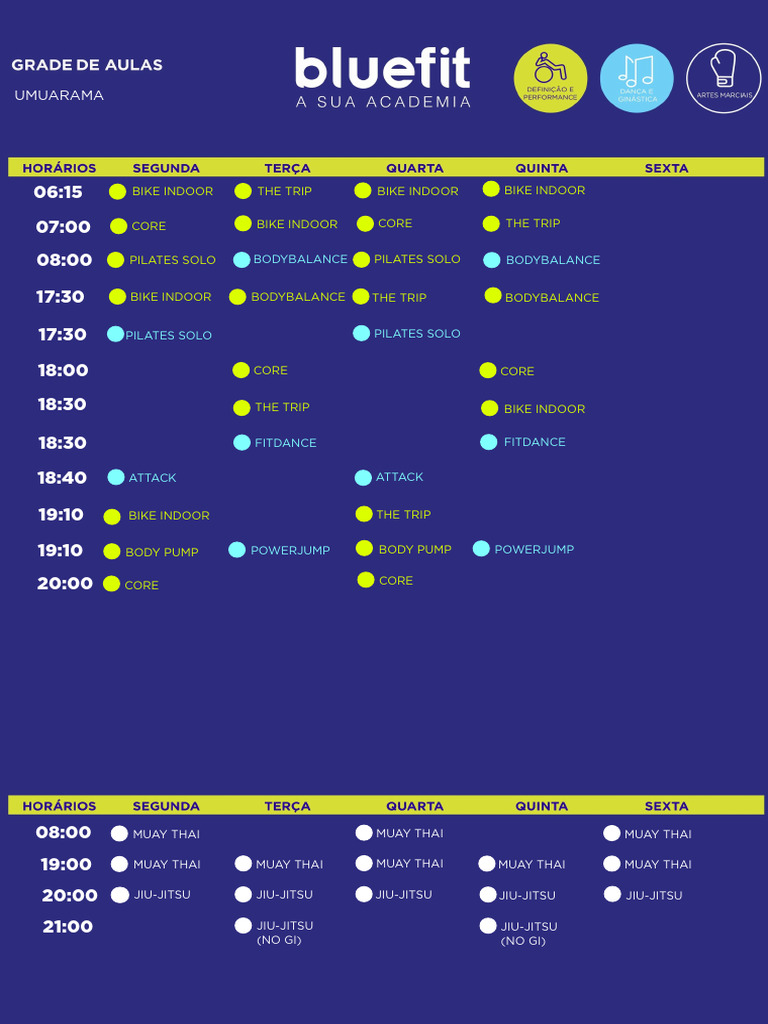 Weekly Fitness Class Schedule | PDF