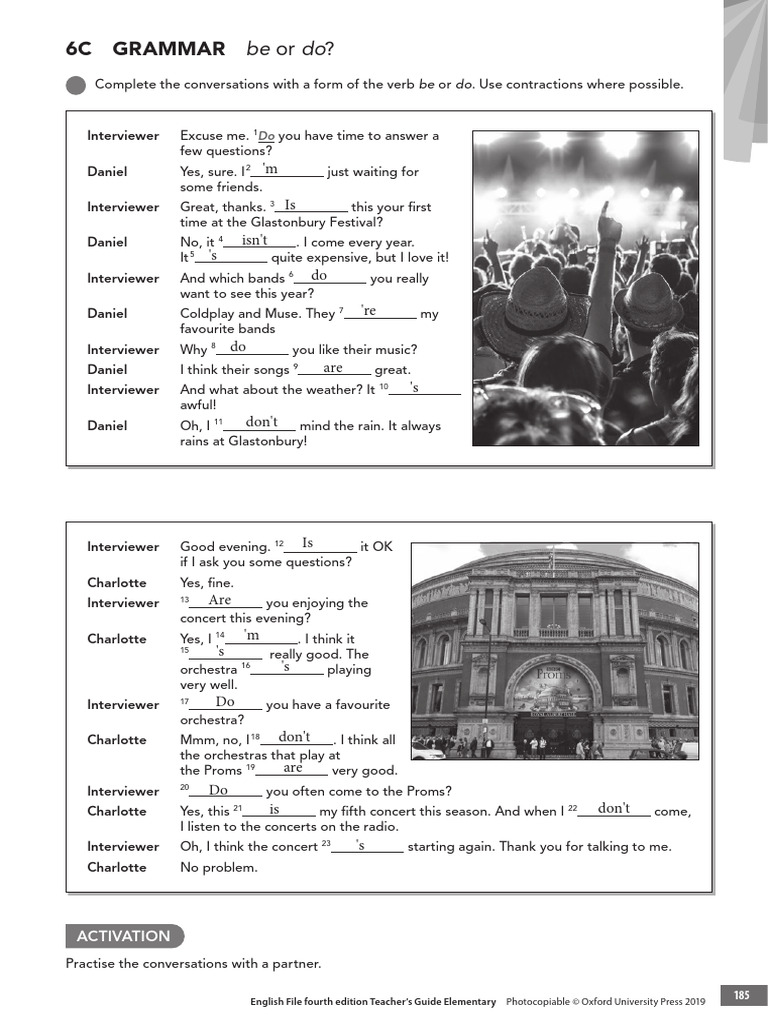 Grammar 6C Practice | PDF | Albums