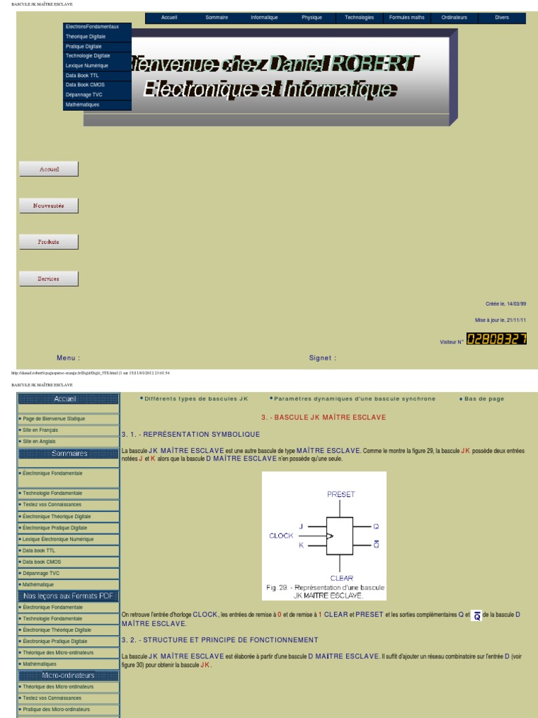 Bascule JK Maître Esclave | PDF | Électrotechnique | Électronique