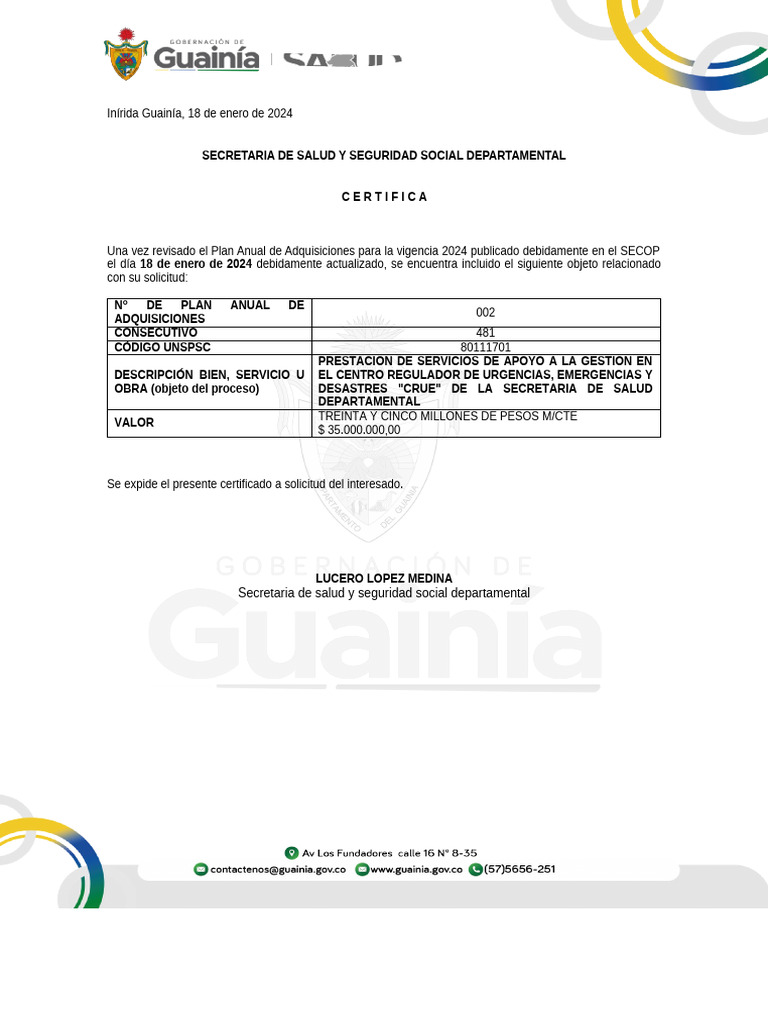 01.certificado Paa 2024 | PDF