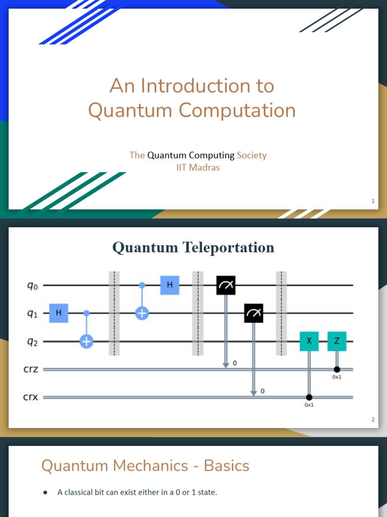 Introduction To Quantum Computing | PDF | Quantum Entanglement | Quantum Mechanics