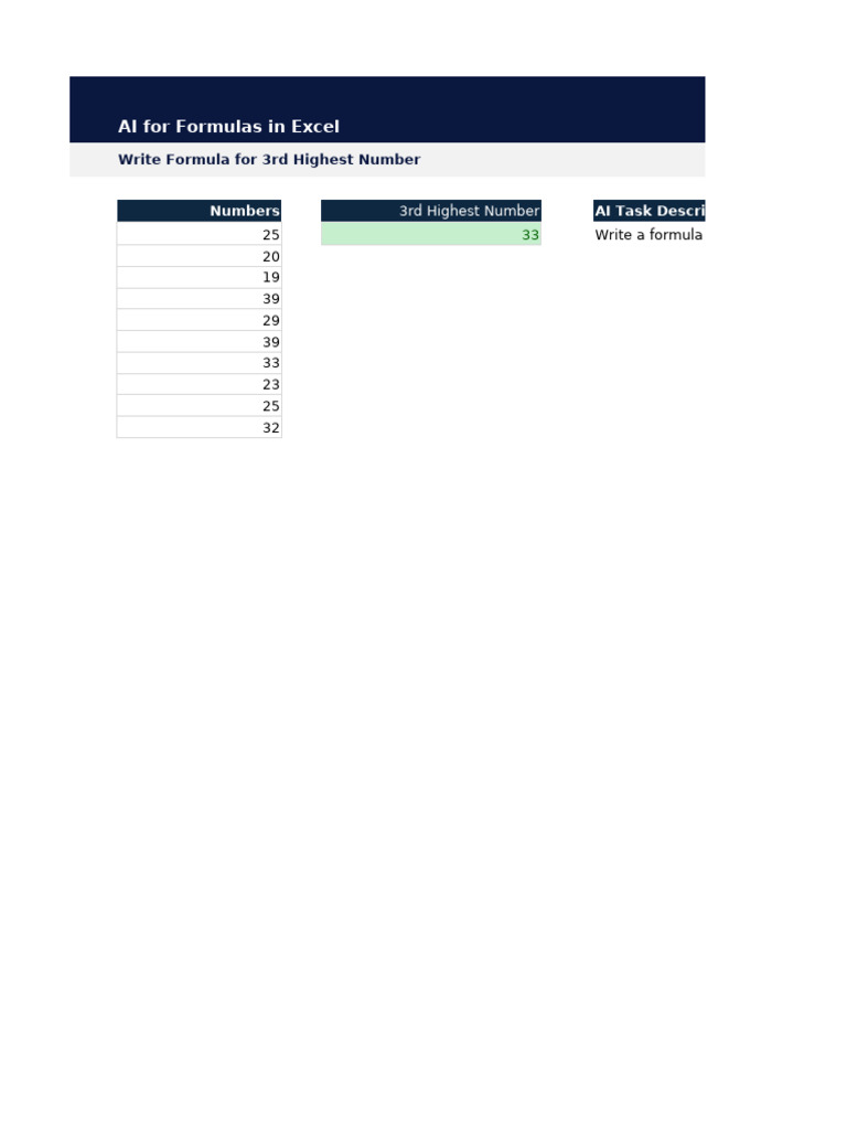 AI For Formulas in Excel - Blank | PDF | Artificial Intelligence ...