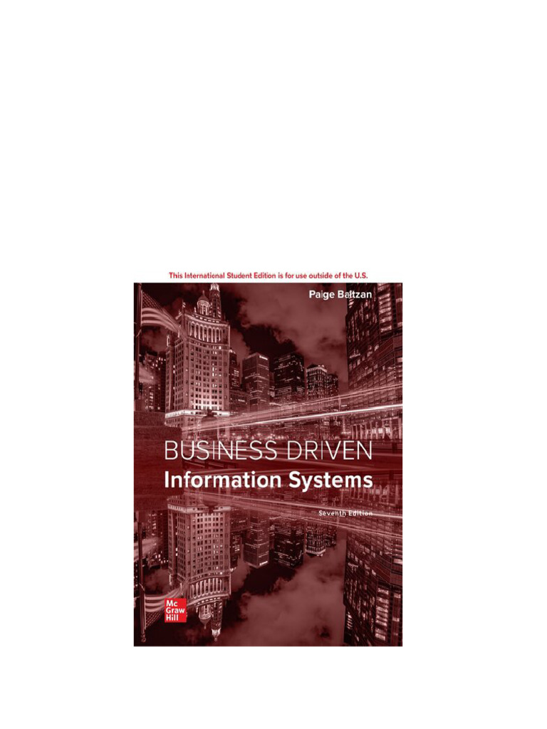 BUSINESS DRIVEN INFORMATION SYSTEMS 7th Edition Paige Baltzan - Ebook ...