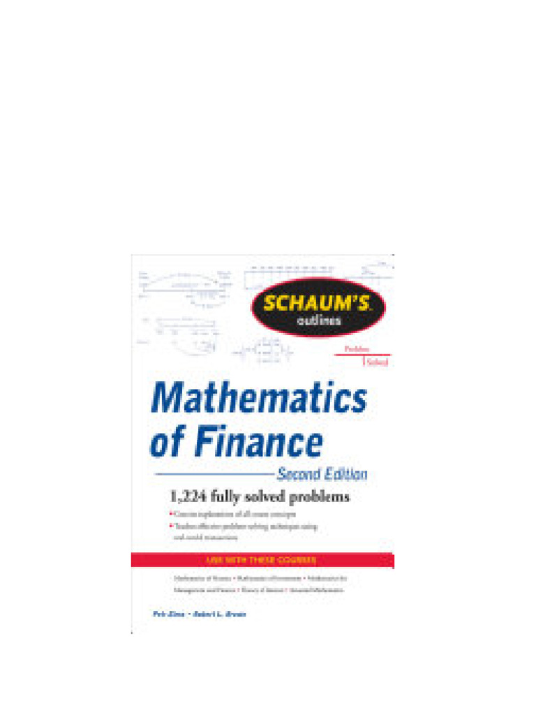 Schaum's Outline of Mathematics of Finance, Second Edition (Schaum's ...