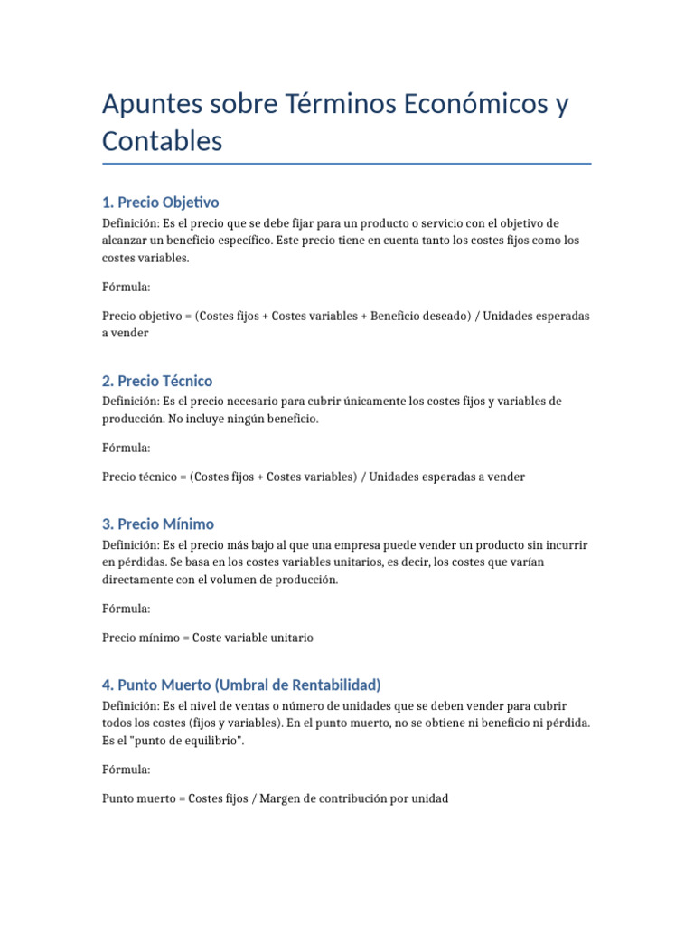 Apuntes_Terminos_Economicos_y_Contables | PDF | Ciencias económicas ...