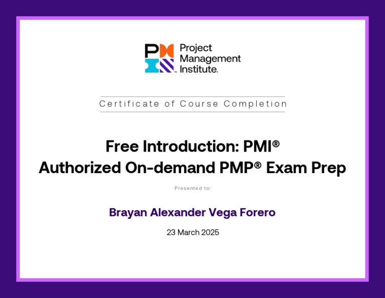 Free Introduction - PMI® Authorized On-Demand PMP® Exam Prep | PDF