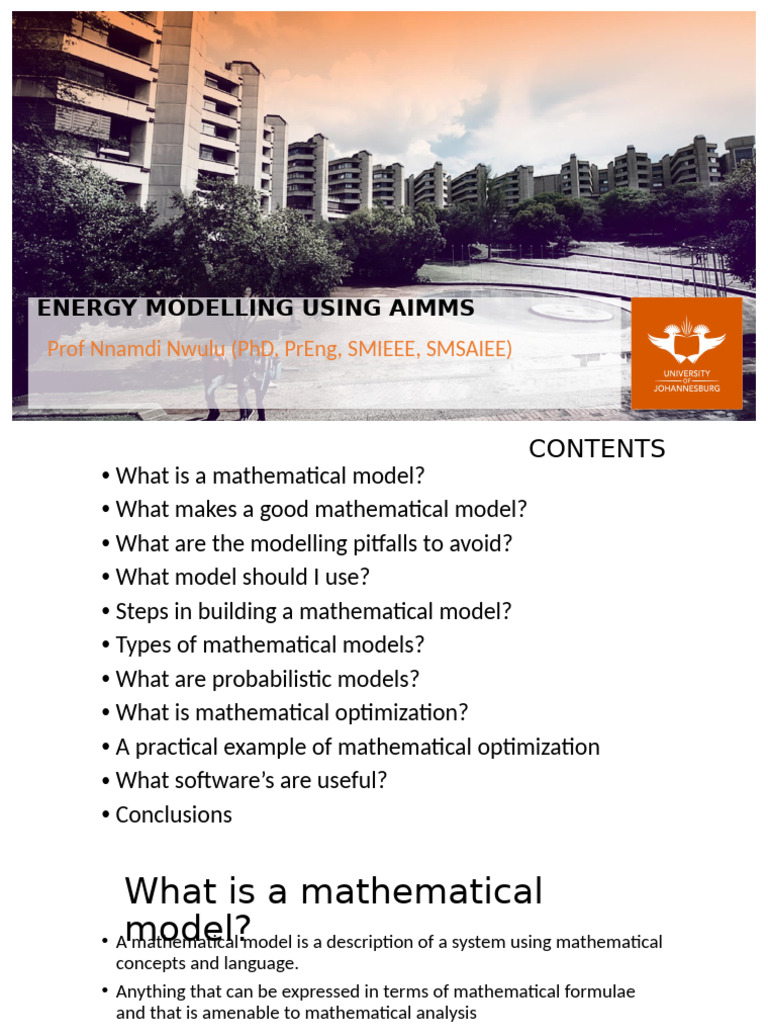 Mathematical Optimization Using AIMMS EEP4A LECTURES 2024 | PDF | Mathematics | Mathematical ...