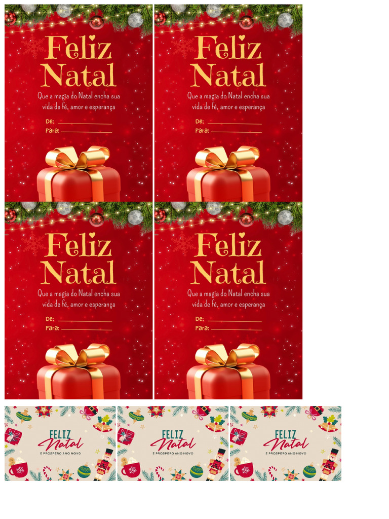 Cartões Da Natal | PDF