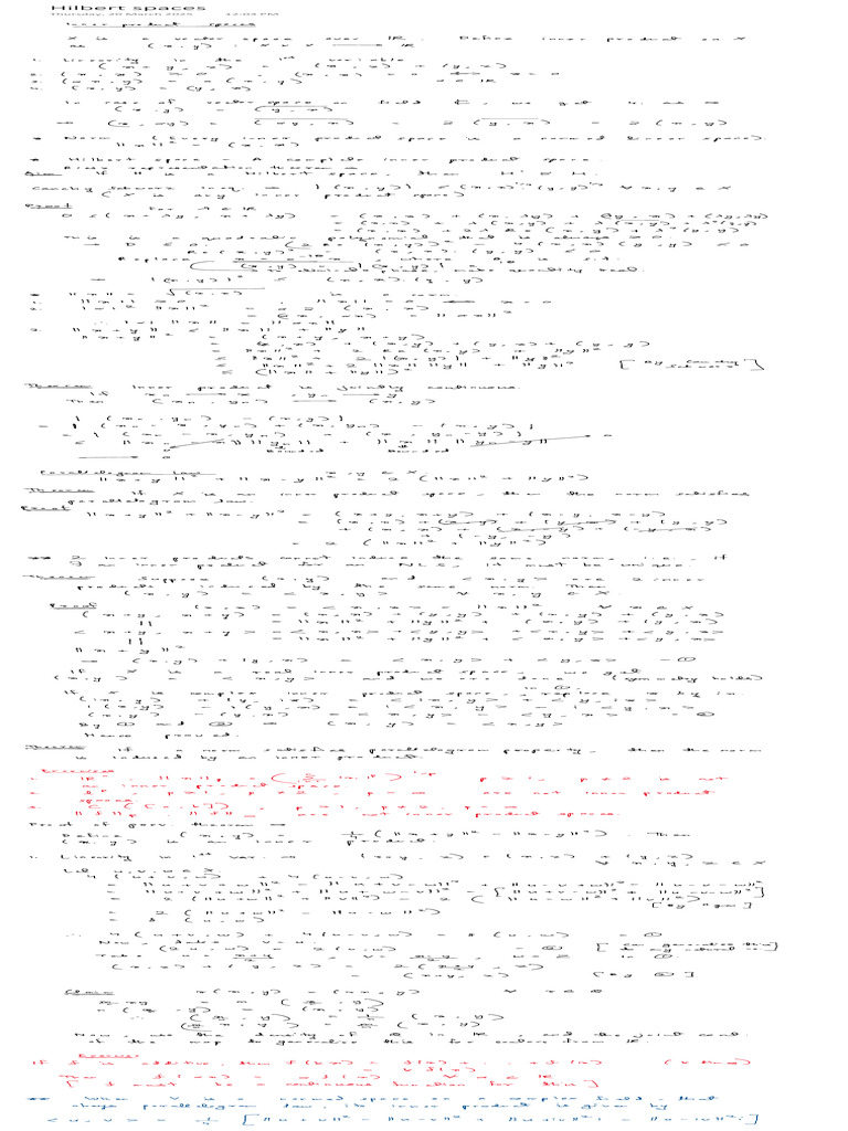 Hilbert Spaces | PDF