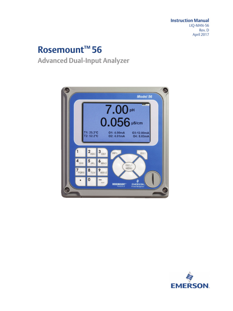 Rosemount 56 (1) | PDF | Menu (Computing) | Relay