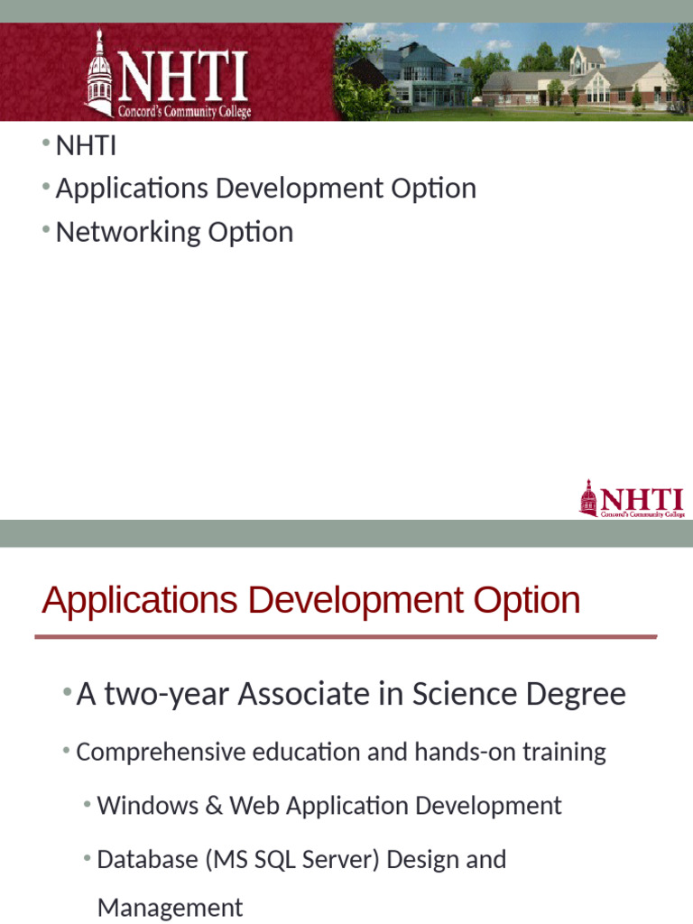 NHTI IT Open House Fall 2011 V2 | PDF | Microsoft | Microsoft Windows
