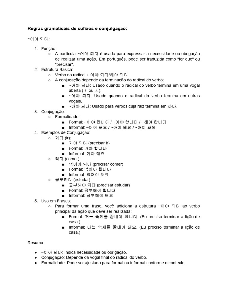 KO-Regras gramaticais | PDF | Adjetivo | Intenção
