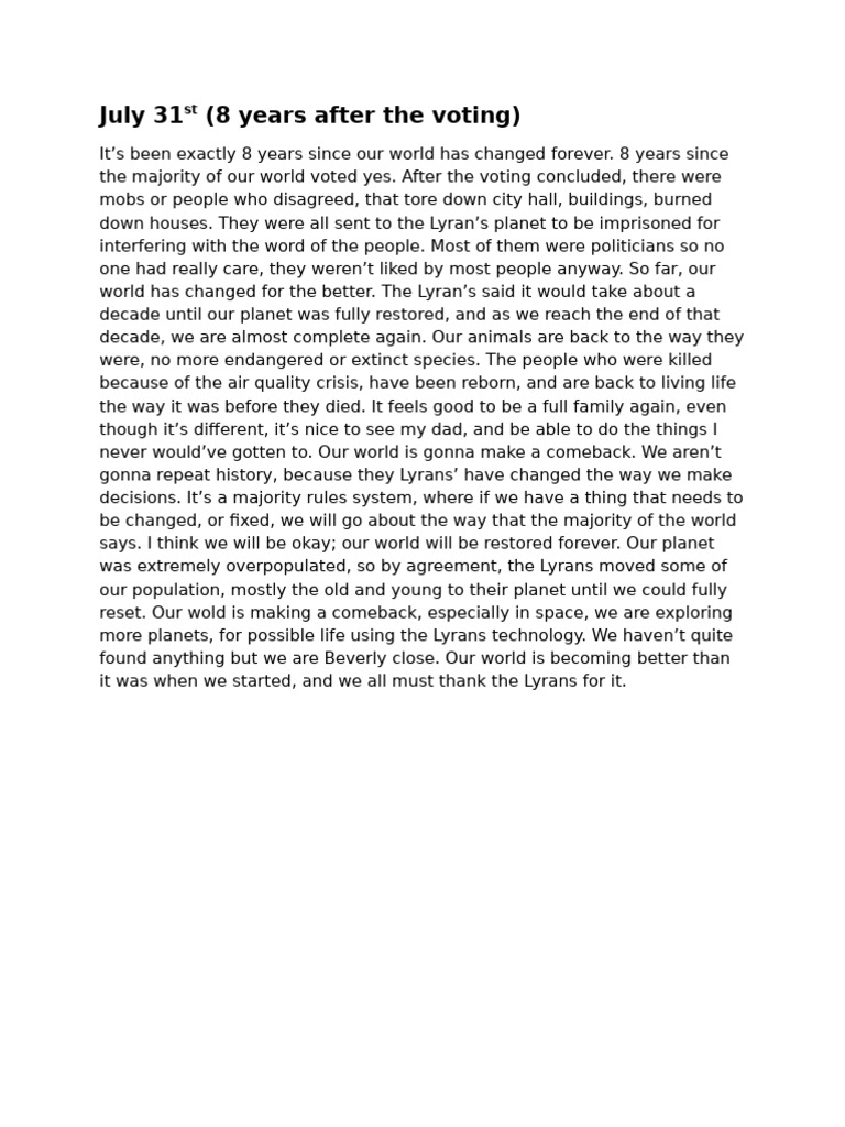 Conclusion To in Our Own Hands | PDF