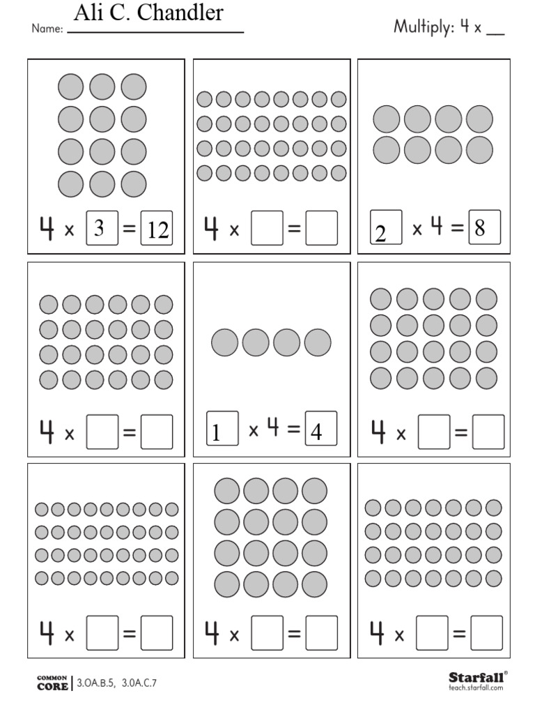 4x Multiplication | PDF