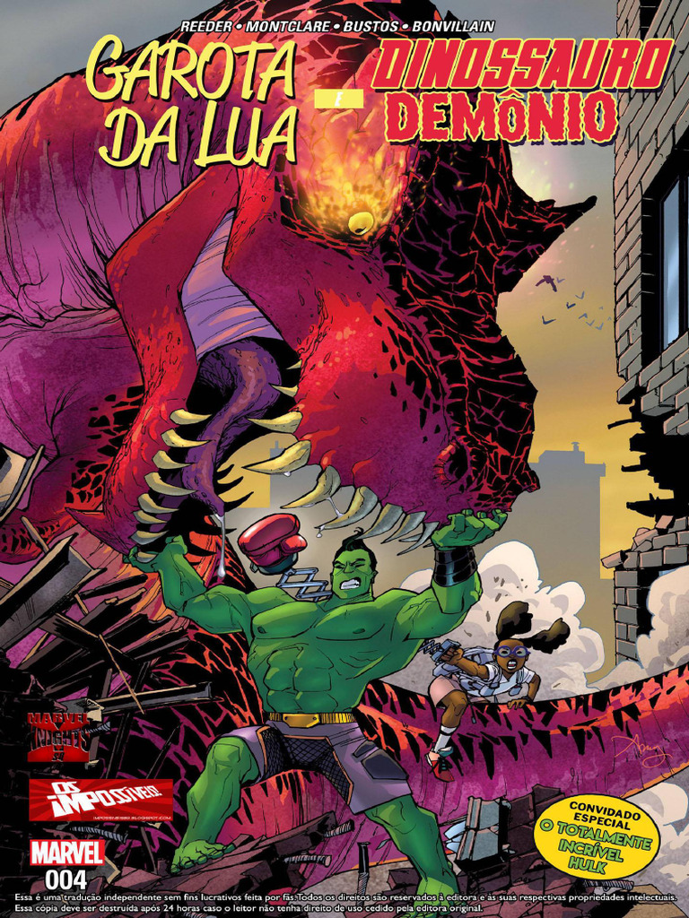 Garota Da Lua e Dinossauro Demônio #04 | PDF