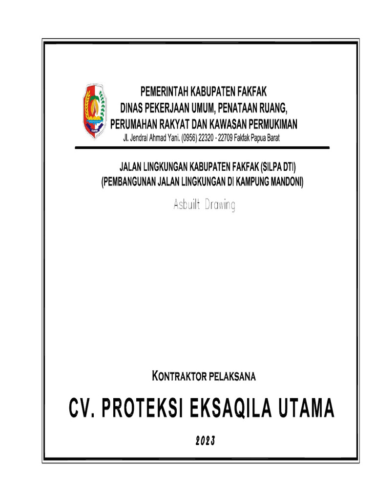 AS BUIILT DRAWING JALING MANDONI Layout1 | PDF
