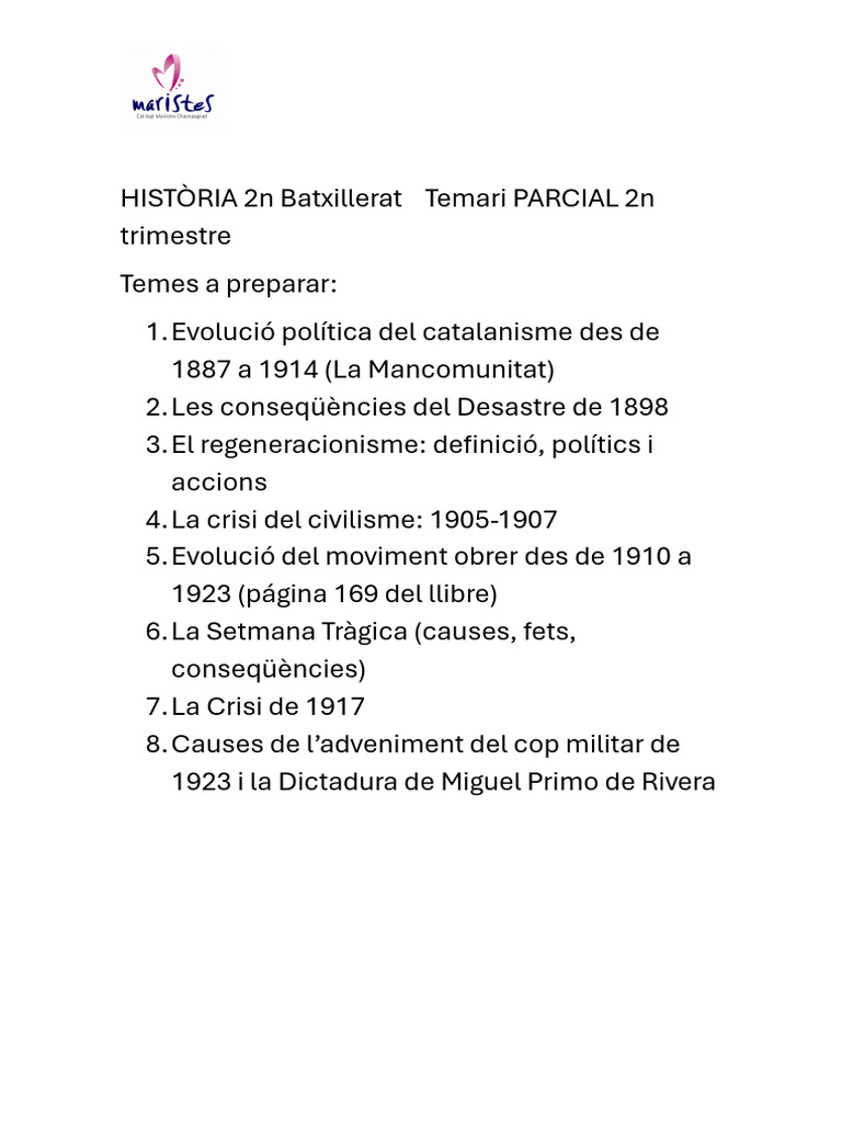 Temari PARCIAL 2nT | PDF