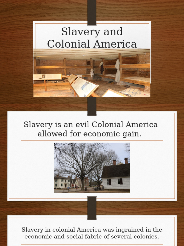 Slavery's Impact in Colonial America | PDF | Slavery | Slavery In The ...