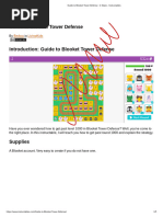 Blooket Tower Defense Strategy Guide | PDF