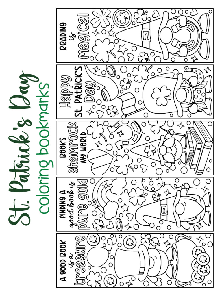 St. Patricks Day Bookmarks | PDF