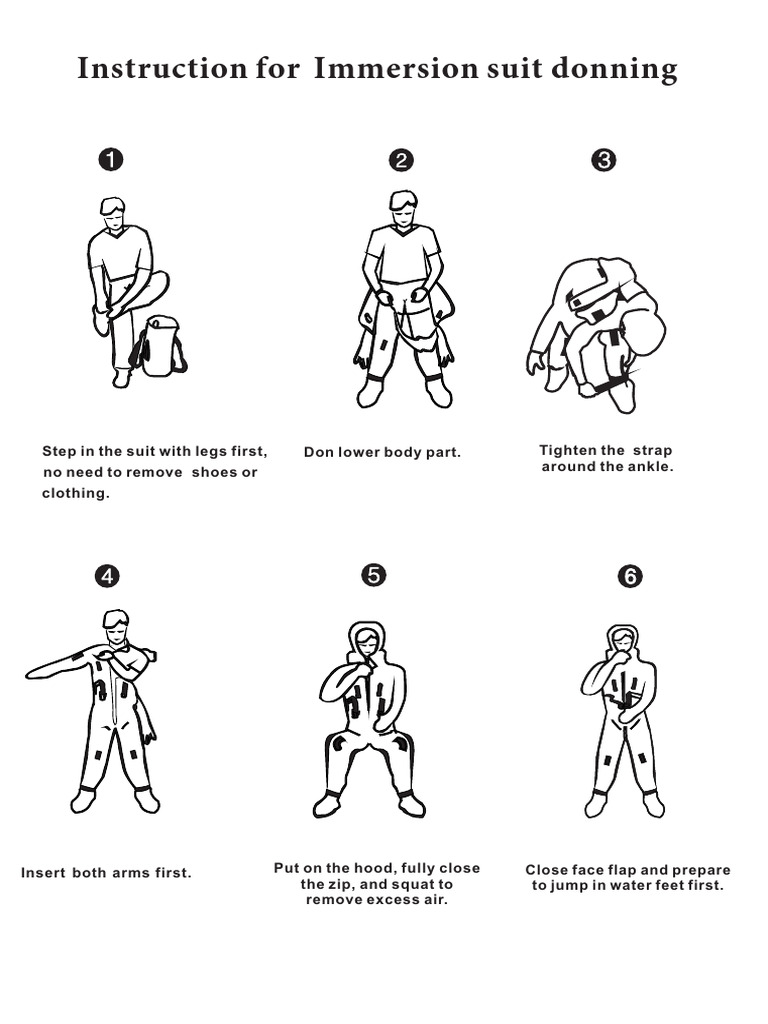 Immersion Suit Donning Instructions | PDF