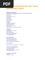 CAE Speaking Phrases | PDF
