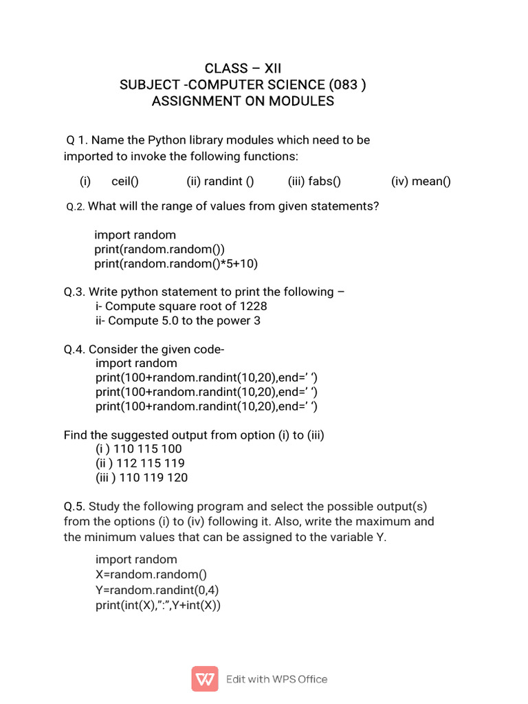 Assign Module | PDF