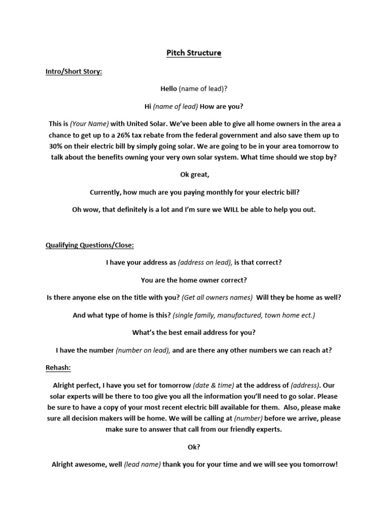 Pitch Structure !! | PDF