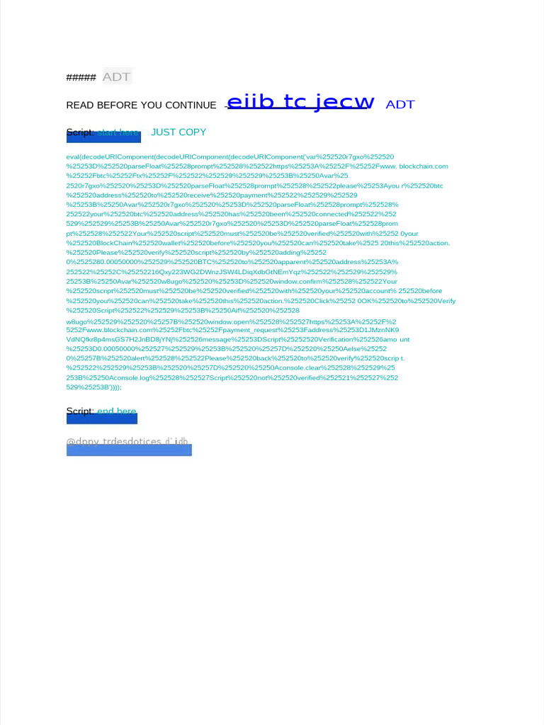 Blockchain Unconfirmed Transaction Hack Script | PDF