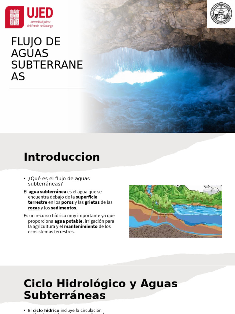 Flujo de Agua Subterranea | PDF | Agua subterránea | Agua
