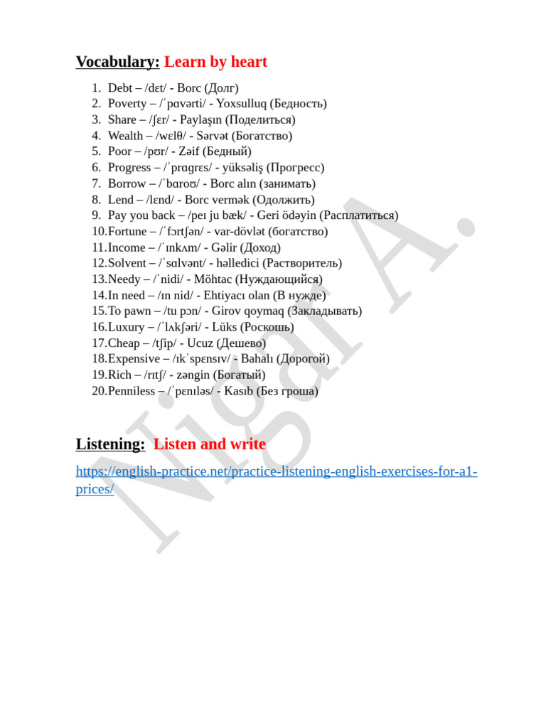 16 - Poor and Rich (Adult) (Homework) | PDF