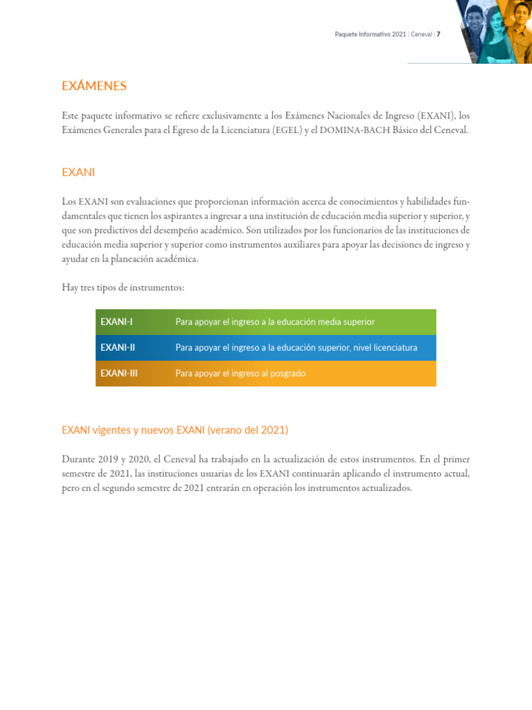 Guía del EXANI-I 2021 Ceneval | PDF | Titulo academico