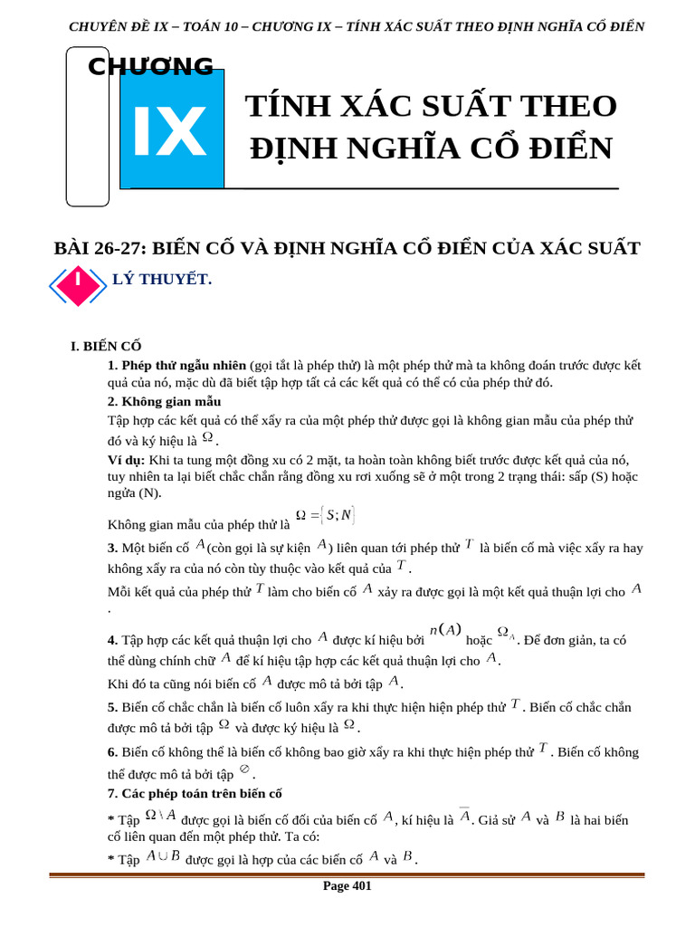 009.26,27.1 Toan-10 B27,28 C9 Xac-Suat Tu-Luan de | PDF