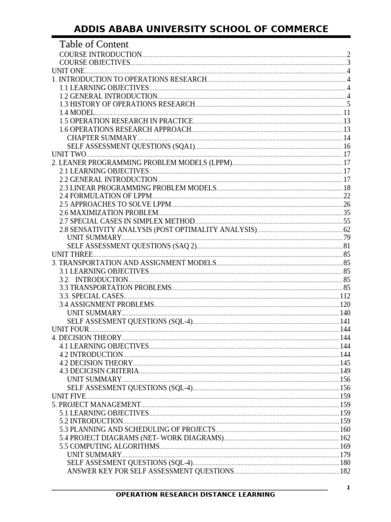 Operation Research (1) | PDF | Mathematical Optimization | Linear Programming