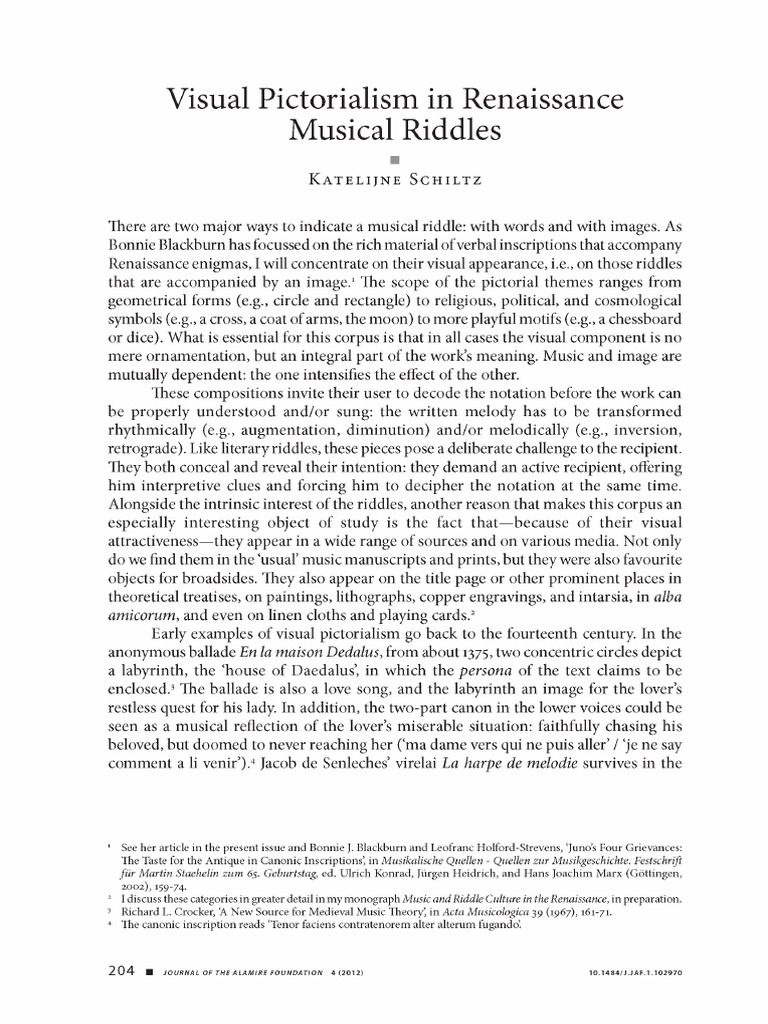 schiltz-2012-visual-pictorialism-in-renaissance-musical-riddles | PDF ...