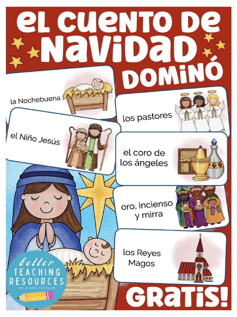 la historia de Navidad domino Español juego para l (1) | PDF